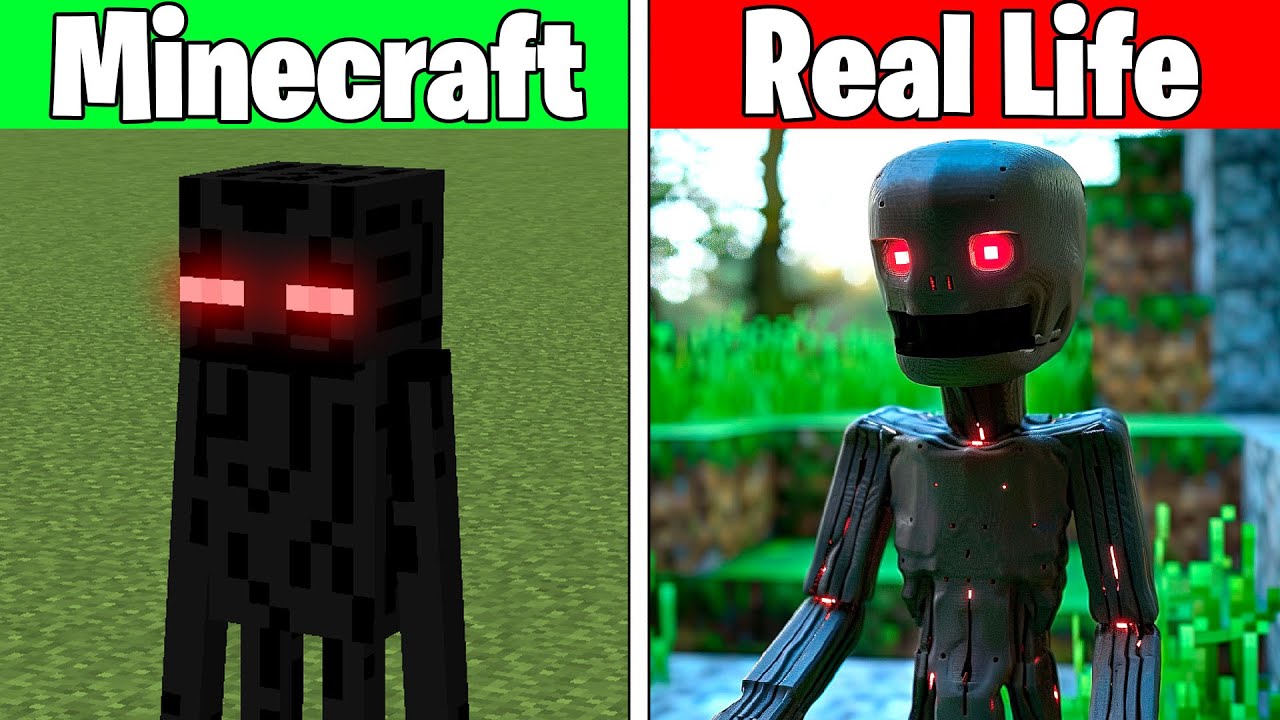 Realistic Minecraft | Real Life vs Minecraft | Realistic Slime, Water ...
