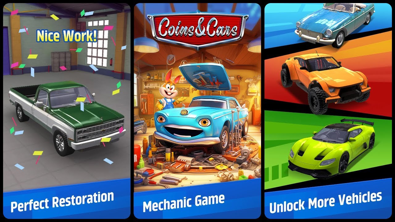 Coins & Cars Game Gameplay Android Mobile - YouTube