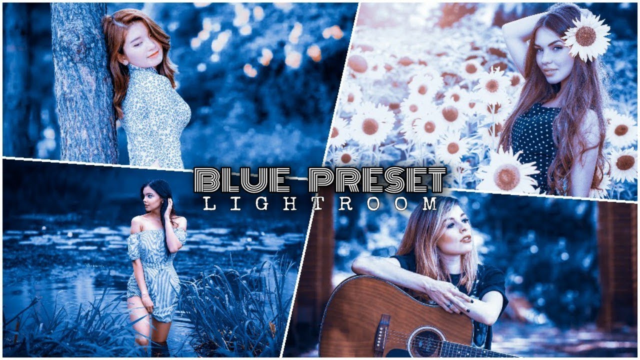 Lightroom BLUE tone | Lightroom blue preset | lightroom tutorial - YouTube