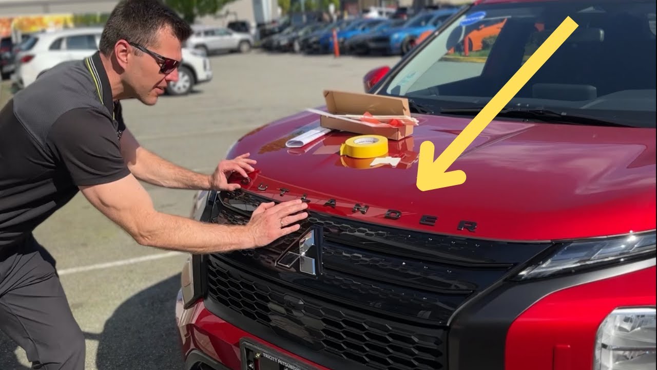 Unboxing and installing 2024 Outlander hood emblem! - YouTube