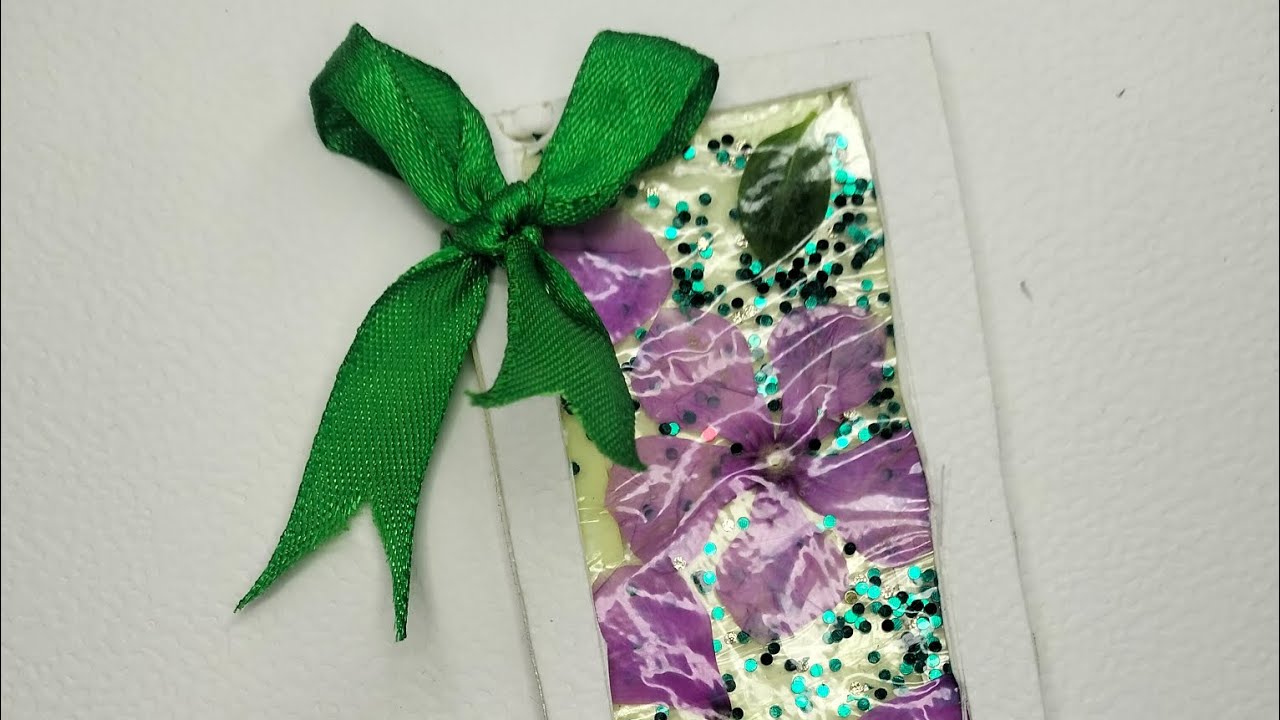 real flowers bookmark 🔖 - YouTube