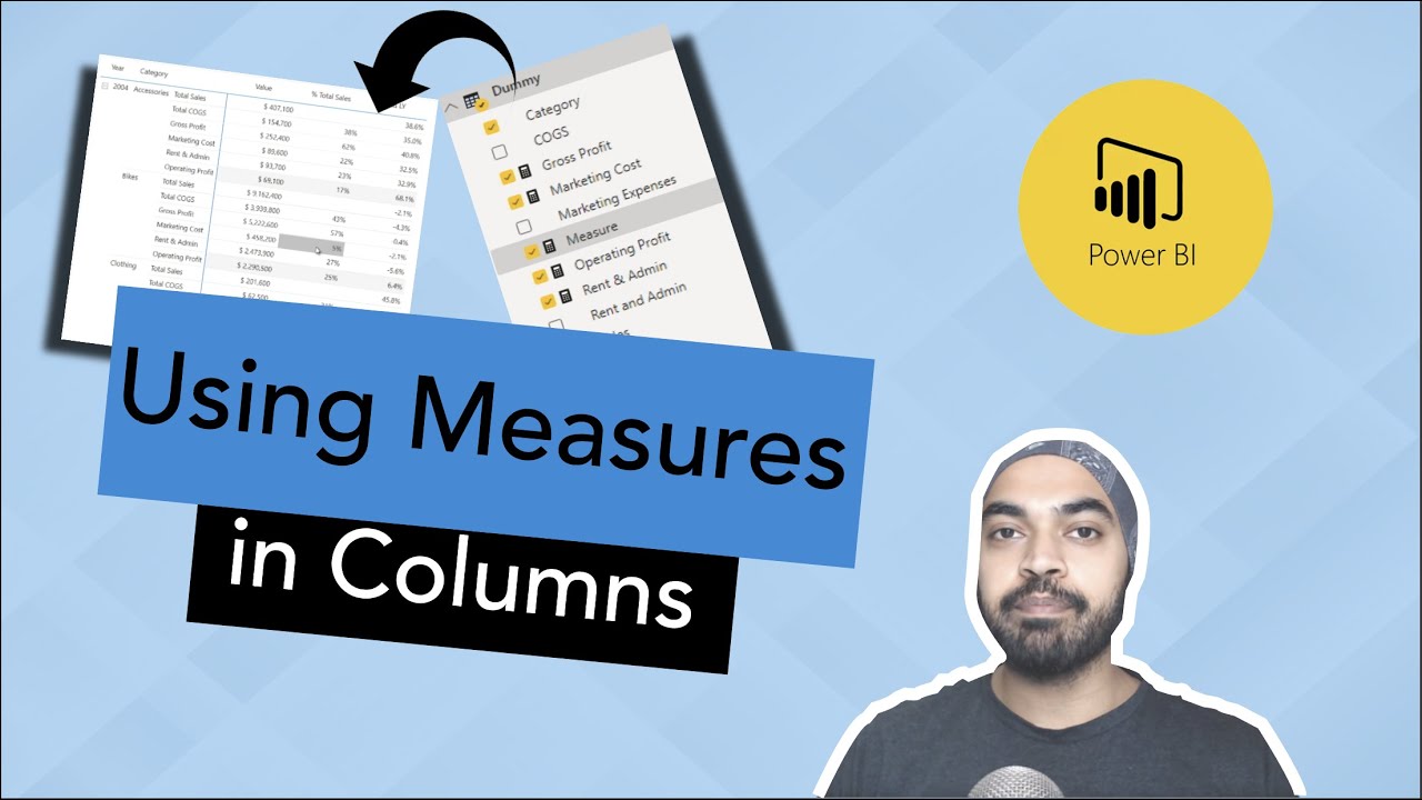 Use Measures in Columns of a Matrix Visual - YouTube