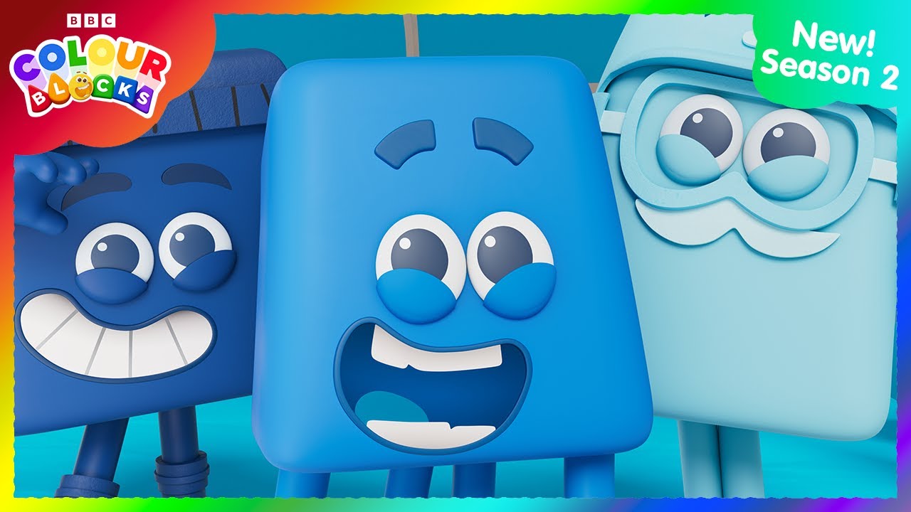 Deep Blue and Sky Blue | FULL EPISODE - S2 E6 | Kids Learn Colours ...