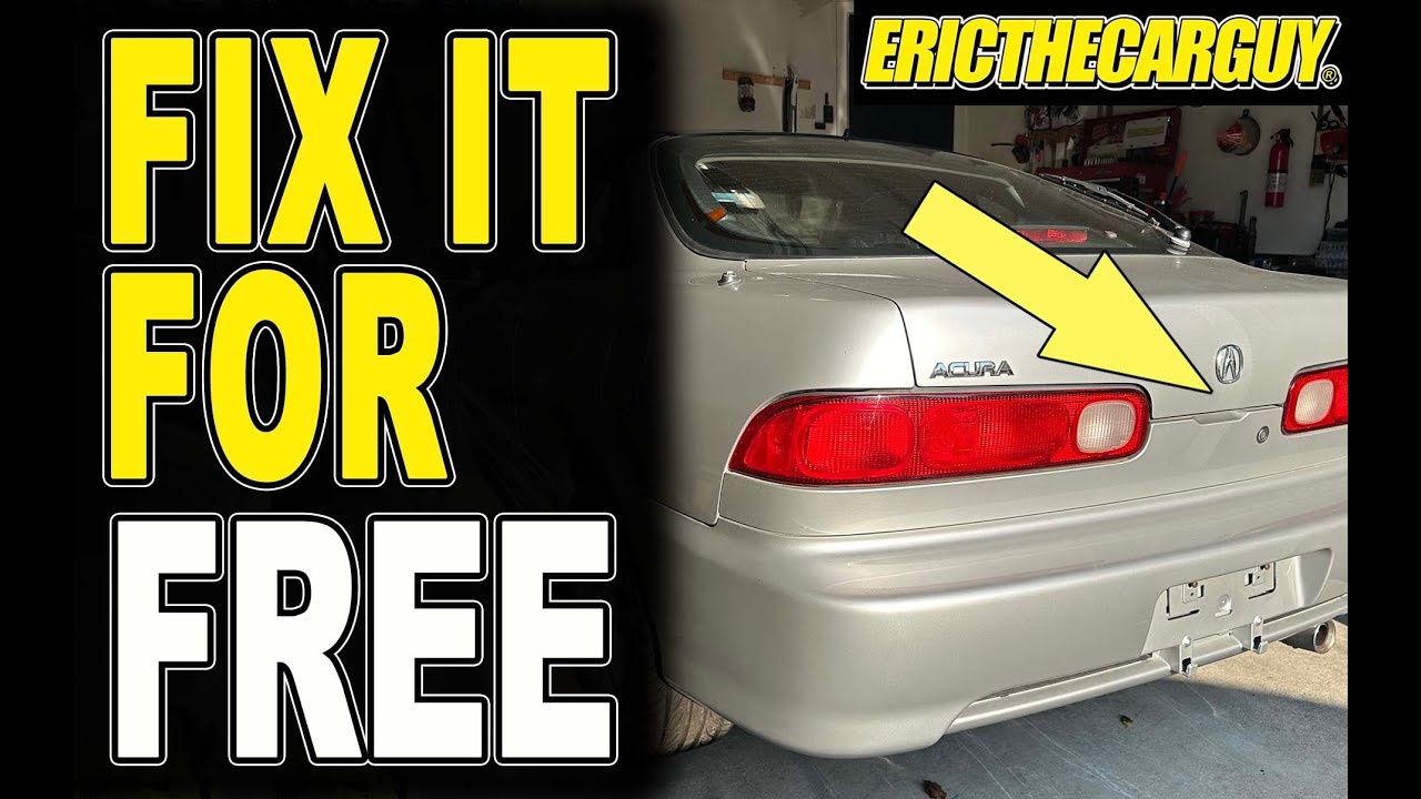 Acura Integra Trunk Latch Repair (Free) - YouTube