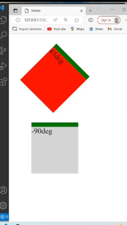 2/200 Tricks :- HTML CSS And JS Rotate() Methods - YouTube