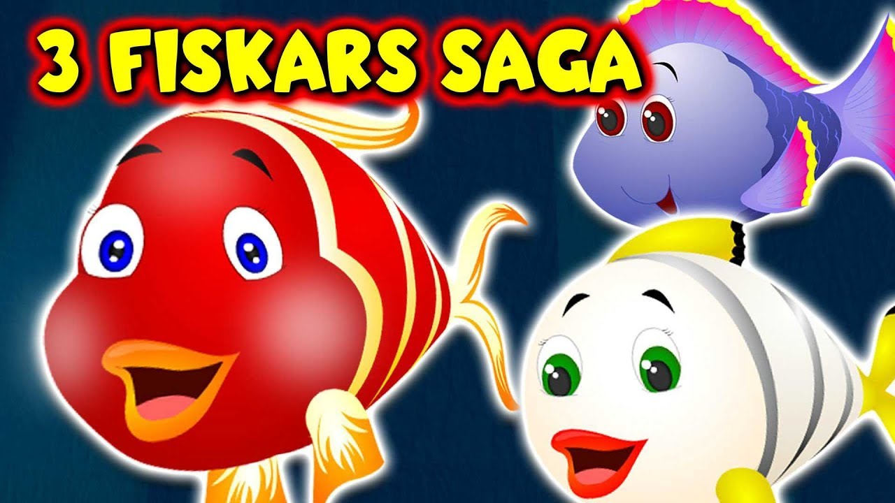 En saga om tre fiskar | Sagor för barn | Tecknat på Svenska - YouTube