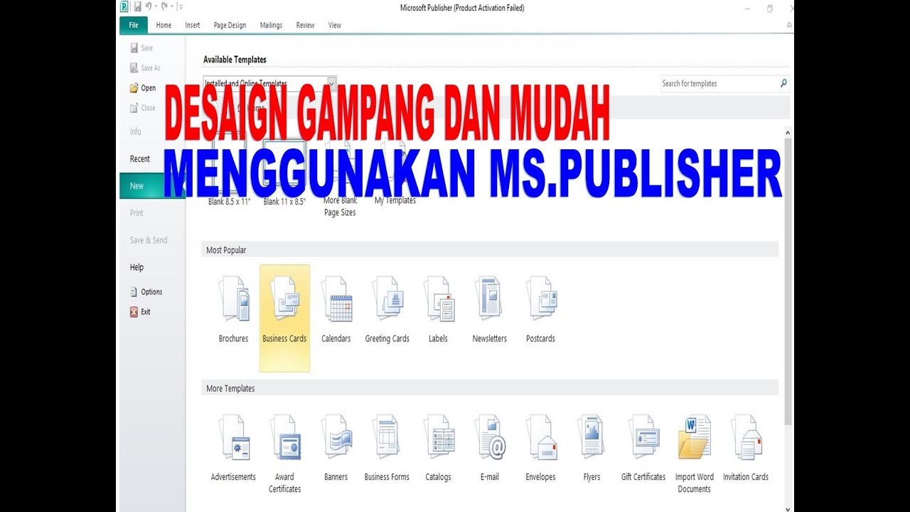 Seputar MS.OFFICE #2 : EDITING MUDAH MENGGUNAKAN MS.PUBLISHER - YouTube