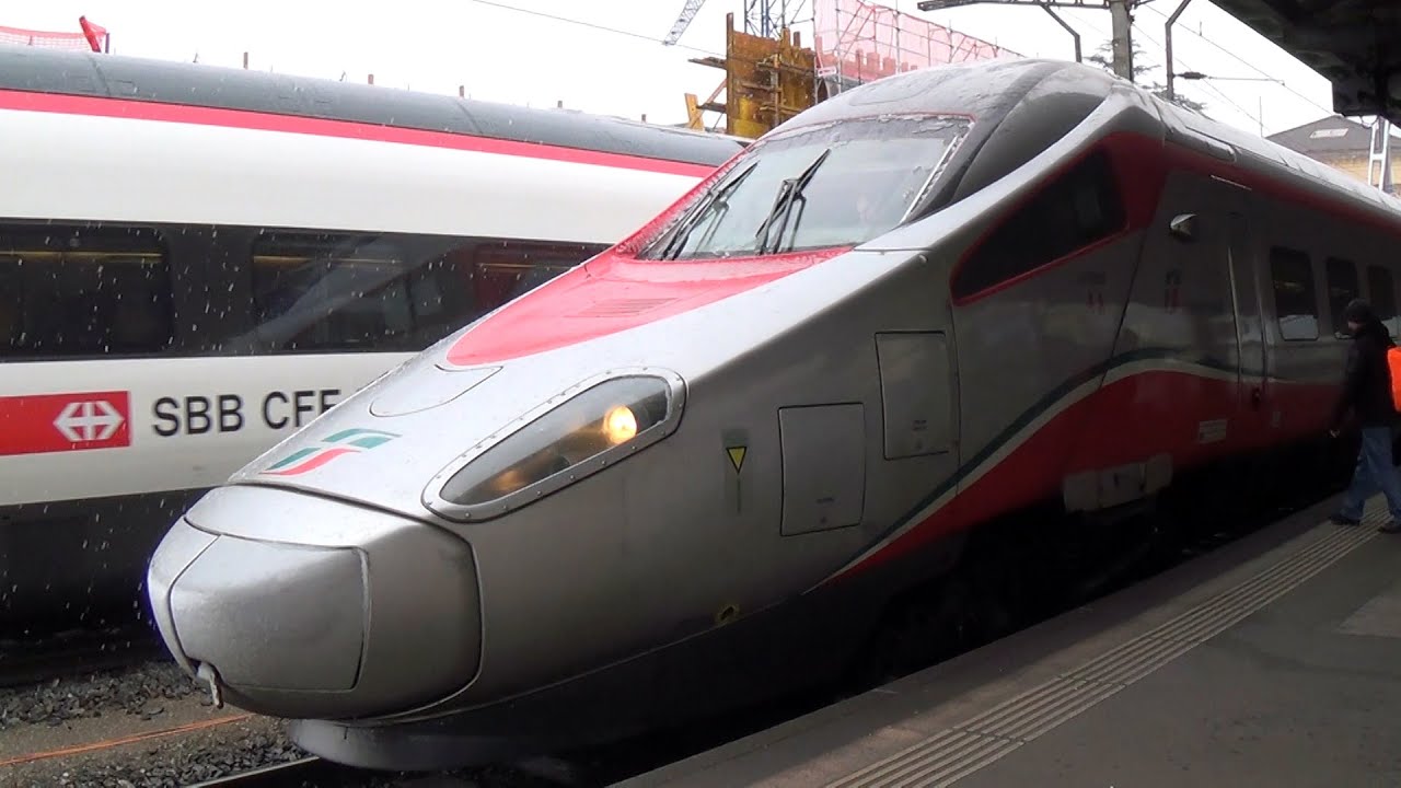 2016-02-07 Bellinzona, SBB CFF RABe 503 (EX-ETR 610) - Trenitalia ETR ...