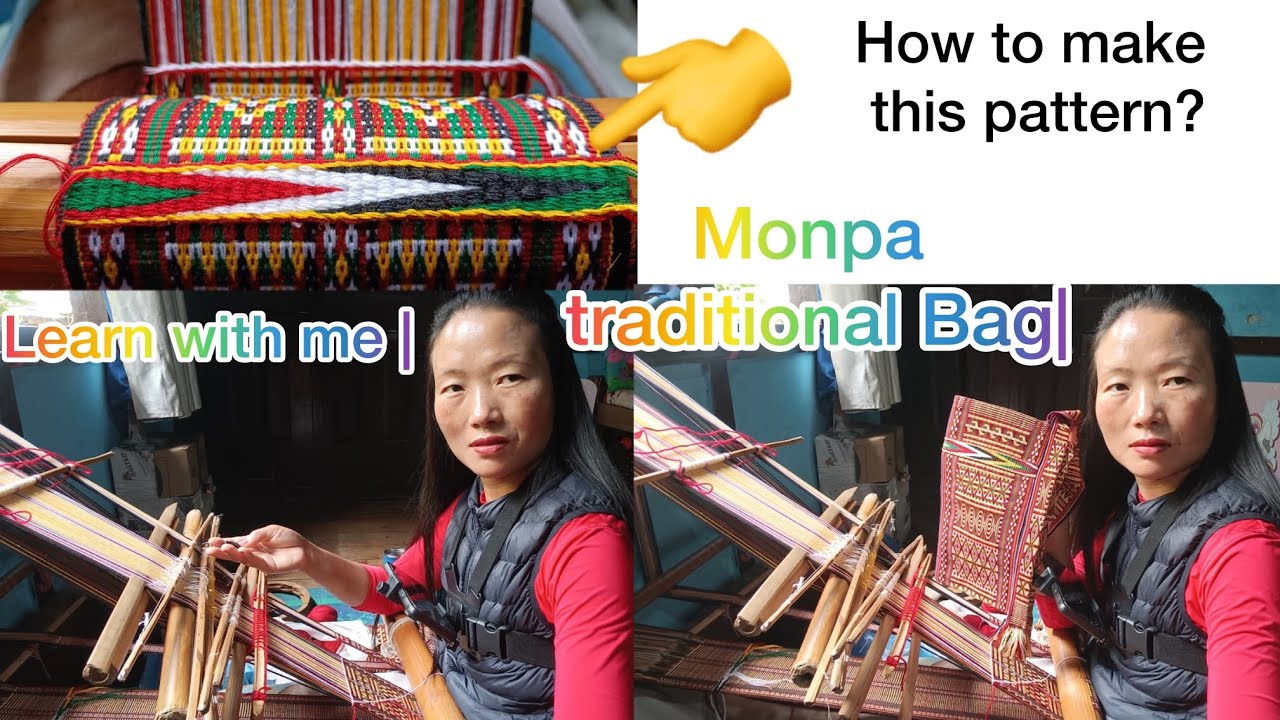 How to make monpa traditional bag patterns? Simple and easy | # ...