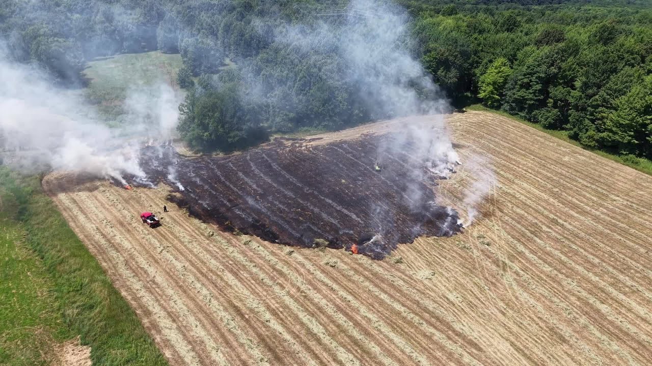 WATCH: Aerial Shots of Conneaut Township Brush Fire - YouTube