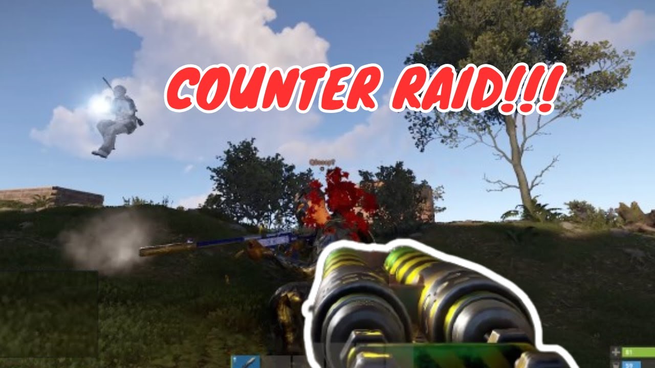 1 COUNTER RAID,2 COFFRES D'ARMES | RUST SOLO FR - YouTube