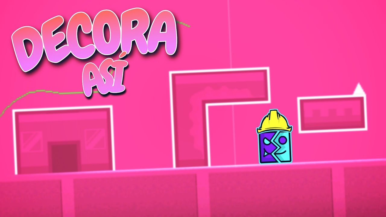 COMO DECORAR CON ESTILO MINIMALISTA EN GEOMETRY DASH - YouTube