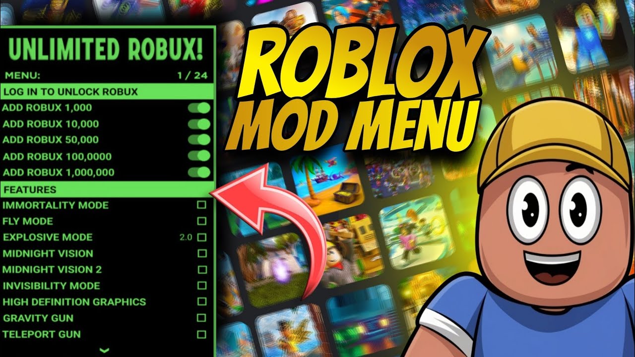 Roblox Mod Menu | Unlimited Robux + Wallhack & More! | Download for ...