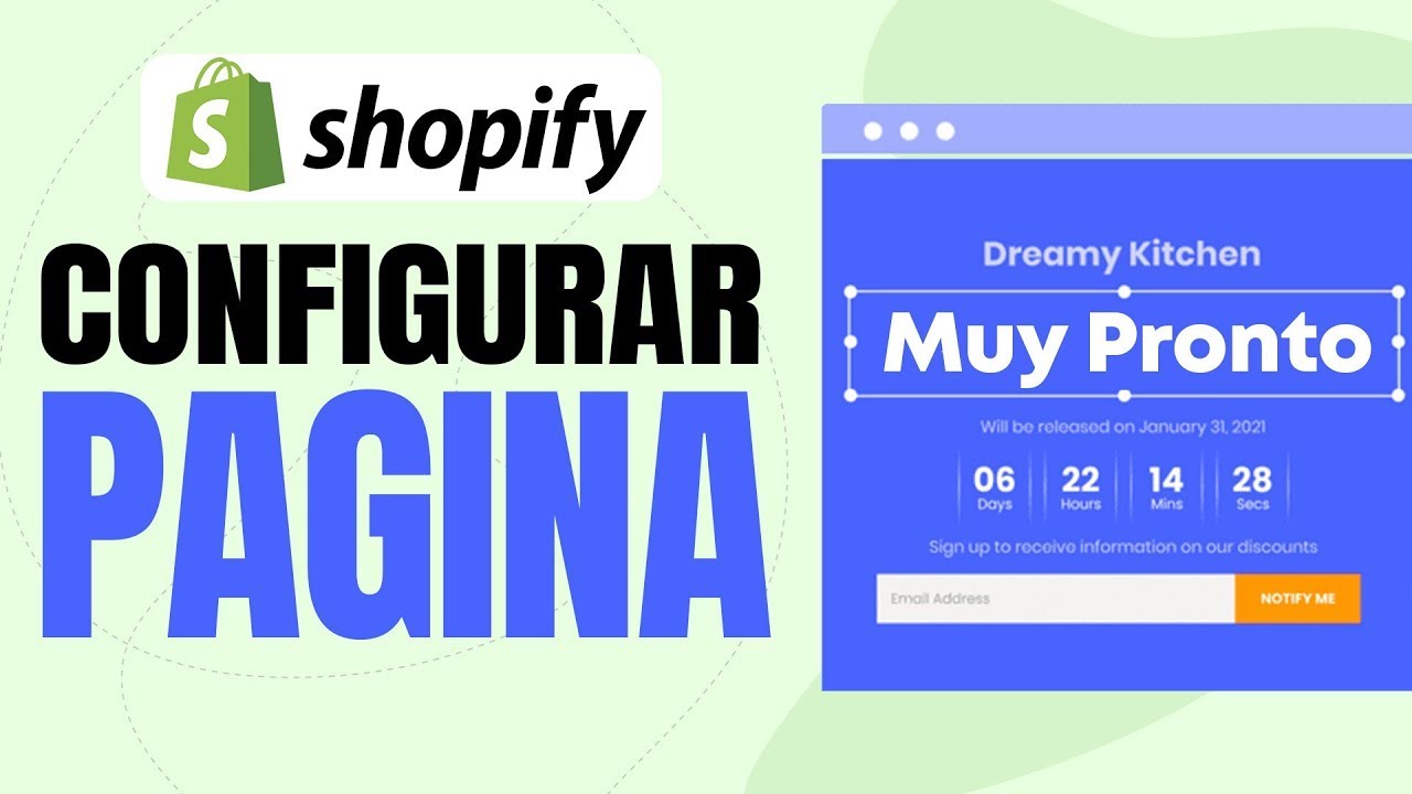 Cómo Crear y Configurar la Página Próximamente de Shopify (Rápido y ...