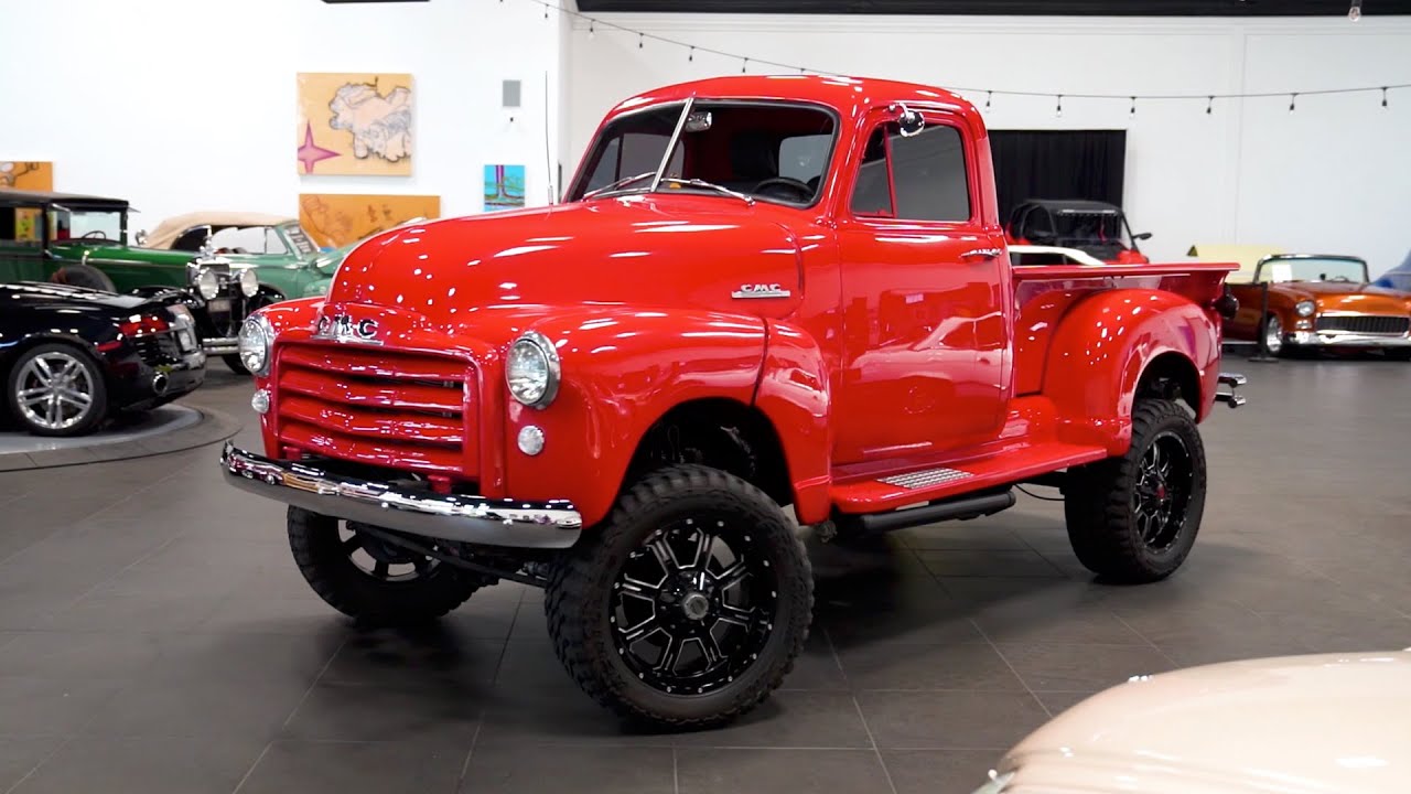 1951 GMC Truck Red At Celebrity Cars Las Vegas - YouTube