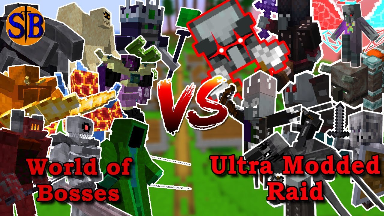 Can World of bosses Team Defeat an Ultra Modded Raid 1.19 | Minecraft ...