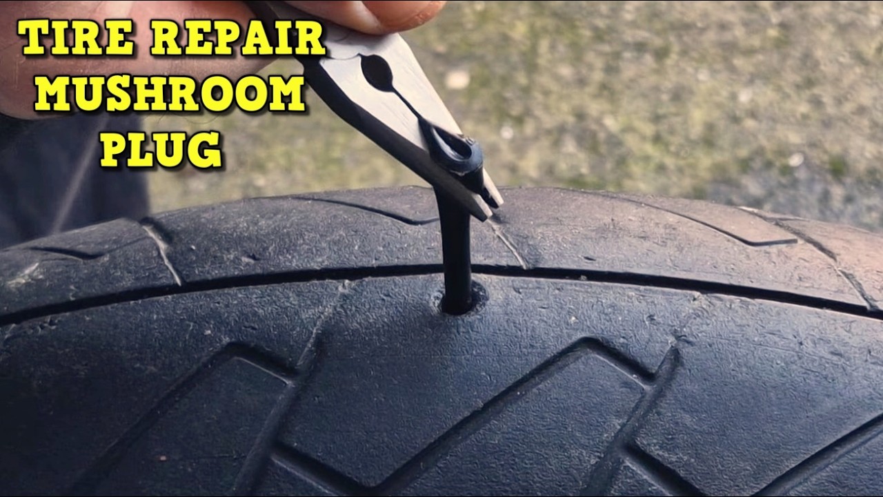 Tire Puncture Repair - Richcat Mushroom Plug Kit - YouTube