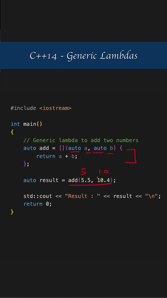 C14 Generic Lambdas In C Youtube