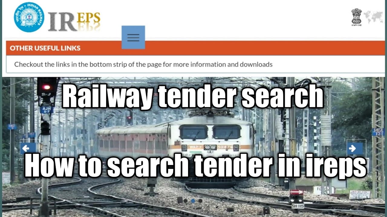 How to search tender in ireps - YouTube