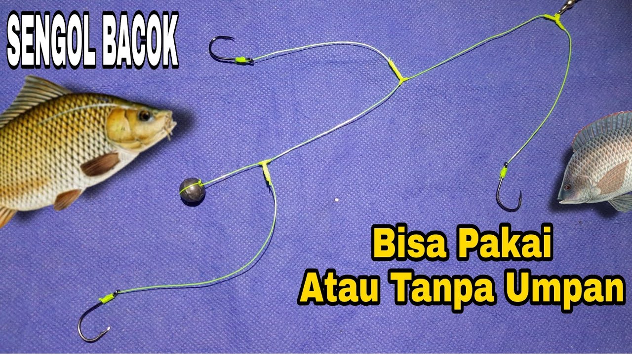 RANGKAIAN PANCING DASARAN || Rangkaian Pancing Garong Tanpa Umpan - YouTube