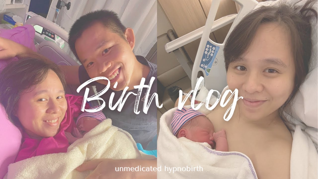 birth vlog - unmedicated natural birth (hypnobirthing) // SG thomson ...