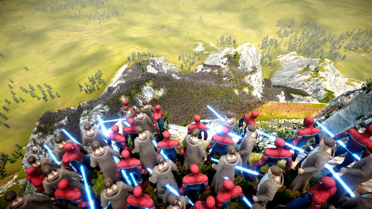 40,000 JEDIS spidermen vs 4,00,000 standard Zombie / UEBS 2 JMK GAMERZ ...