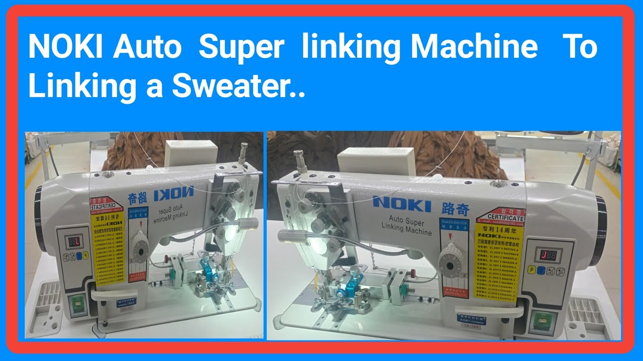 NOKI Auto Super linking Machine To Linking a Sweater.. - YouTube