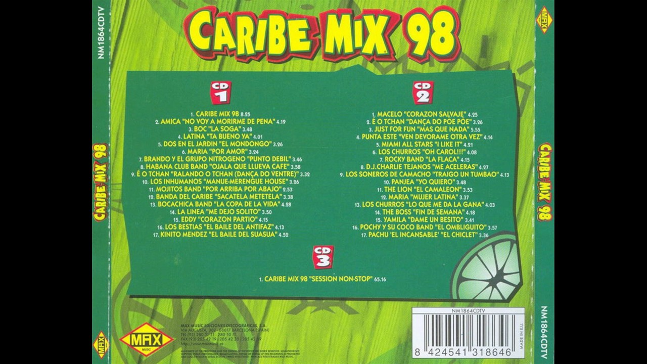 Caribe Mix 98 CD 3 SESSION NON STOP - YouTube