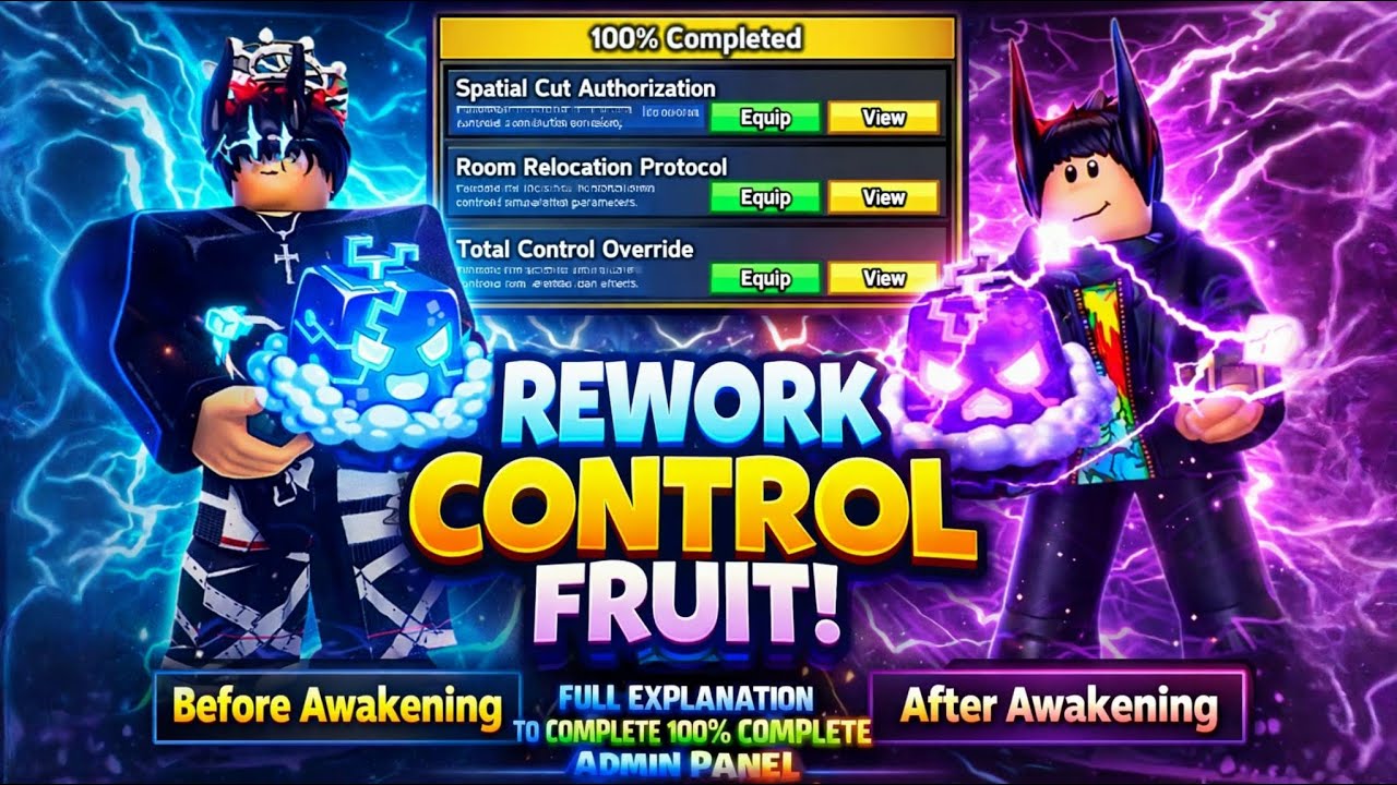 CONTROL FRUIT REWORK EXPLAINED 😱 | Before vs After Awakening | 100% ...