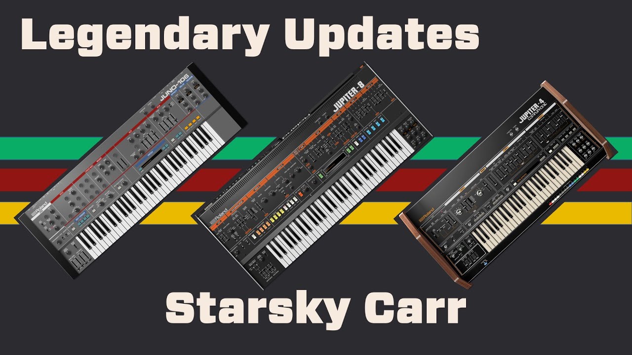 Legendary Updates From Roland Cloud // Jupiter 8, Jupiter 4 and Juno ...