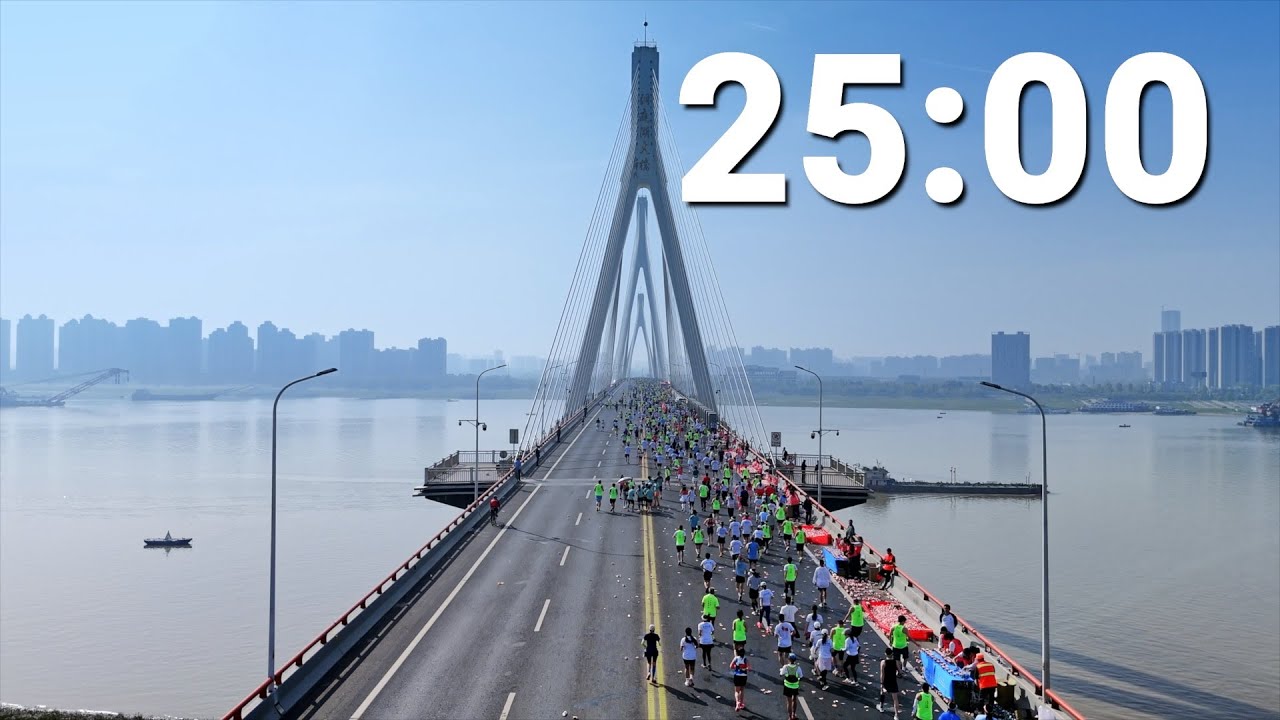 25 Minute Countdown Timer With Marathon Sports Theme and Alarm. - YouTube