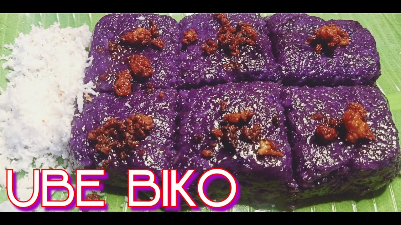 UBE BIKO RECIPE | How to make ube biko with latik - YouTube