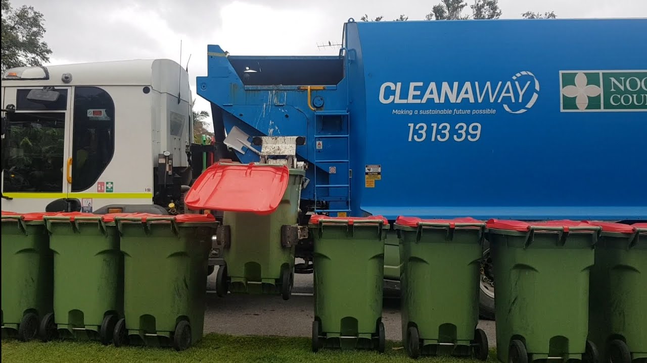 Garbage truck in Tewantin#cleanaway - YouTube