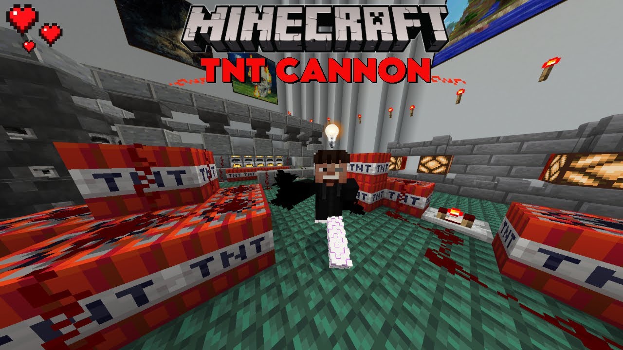MINECRAFT TNT CANNON - YouTube