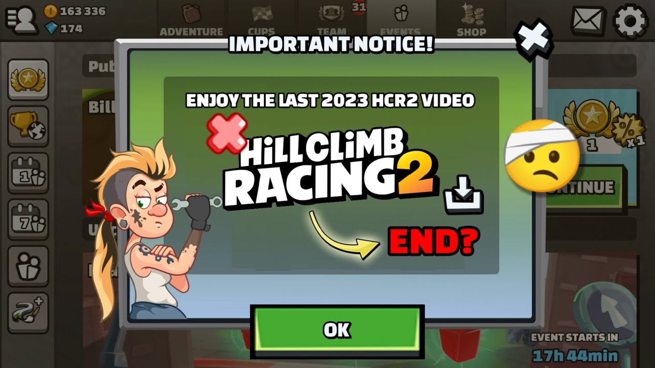 THE END OF HCR2 2023! Hill Climb Racing 2 🎉 New Adventure Rank - YouTube