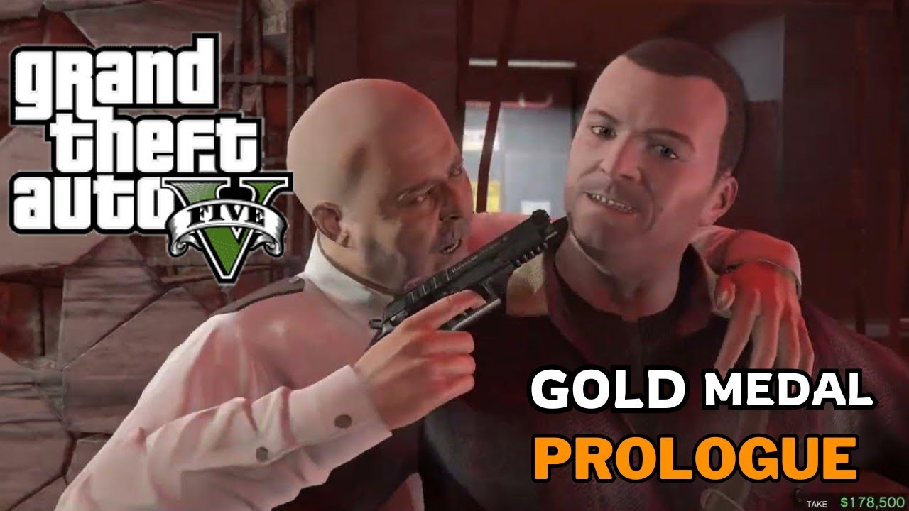 GTA 5 - Mission #1 - Prologue [100% Gold Medal Walkthrough ] - YouTube