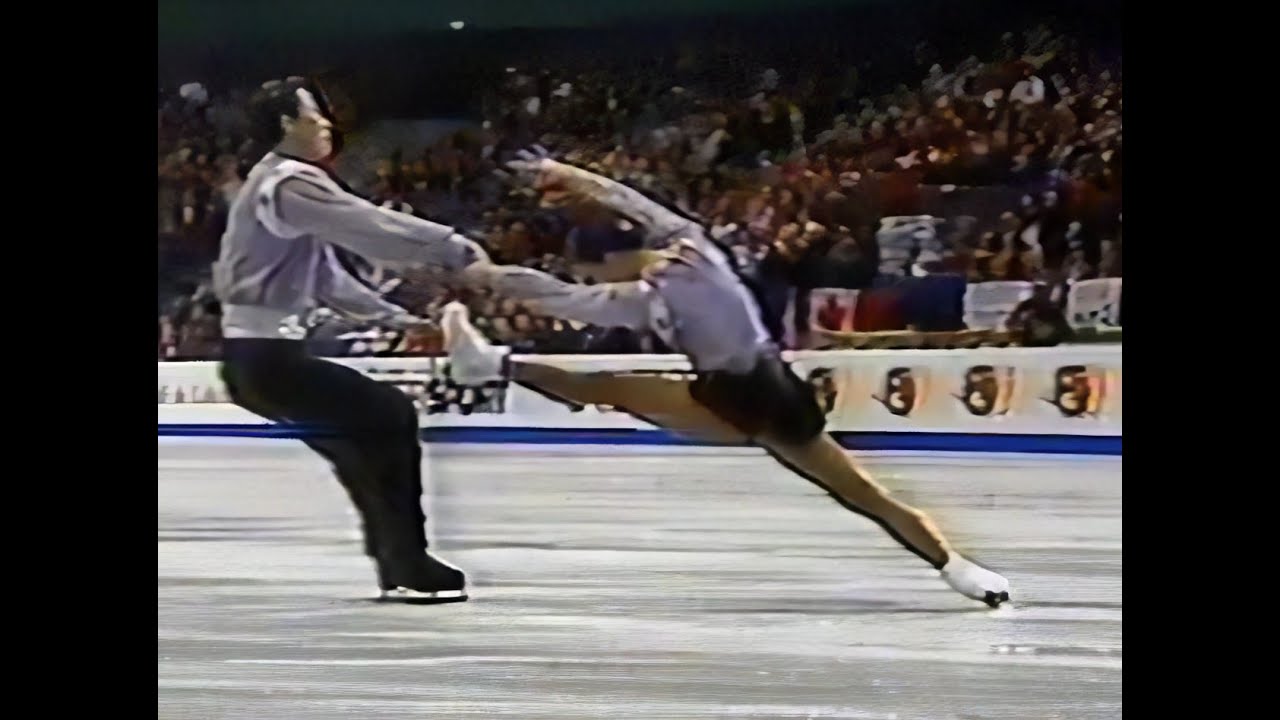 Man HELPS her cute flexible girl (in super short SKIRT) to STRETCH to ...