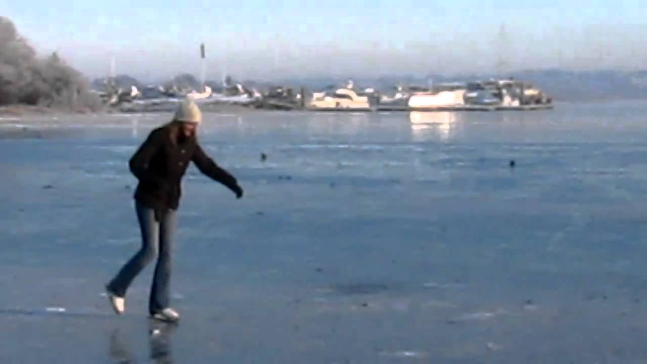 Ice Skating at Coosan Point - YouTube