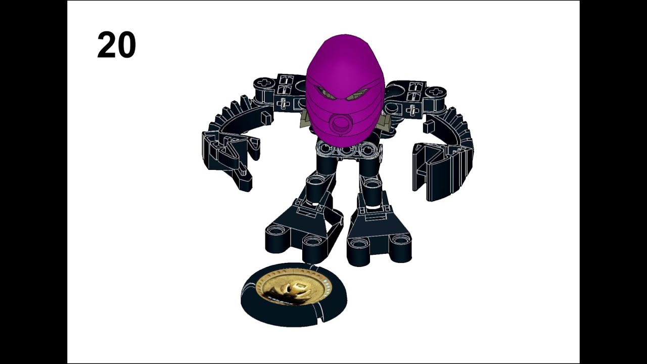 Lego Bionicle Moc Instructions Matoran Akamu - YouTube