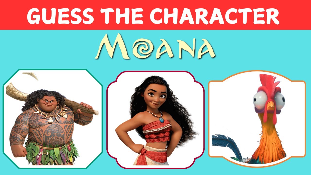 Guess the Moana Movie Characters | Fun Quiz for Kids - YouTube