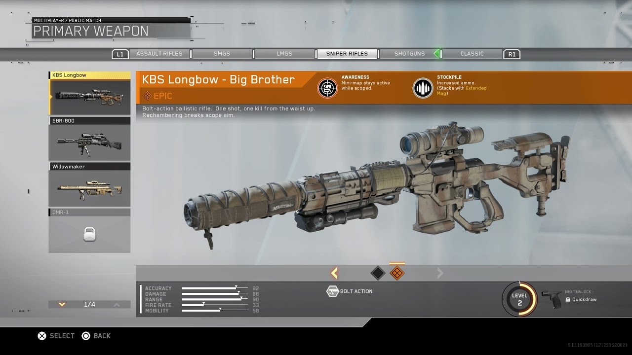 KBS Longbow Big Brother Variant Review! - (Call of Duty Infinite ...
