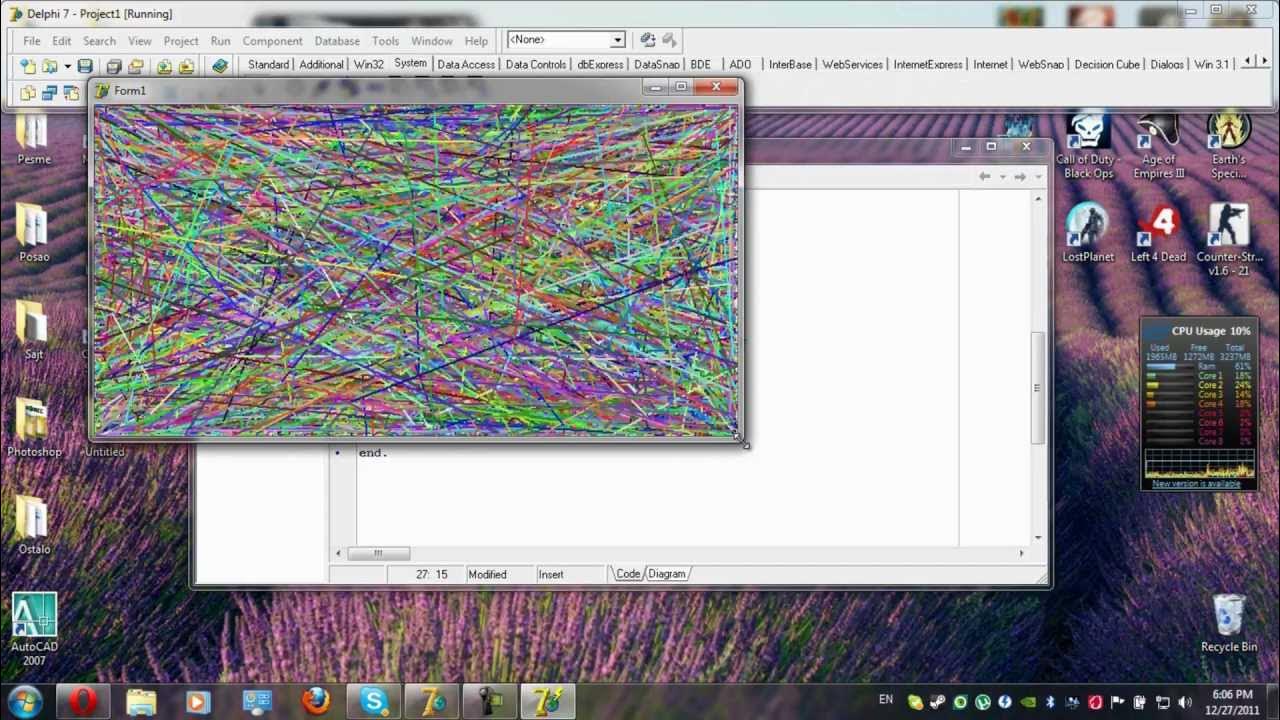 How to draw lines on your Form backround(canvas) in Delphi7/Lazarus - Tutorial - IT Lectures ...