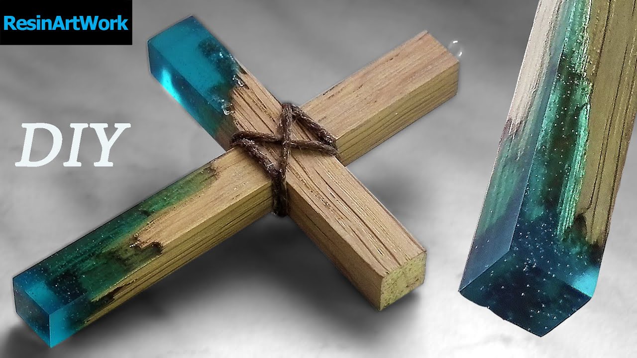 How to make Cross from Epoxy Resin - YouTube