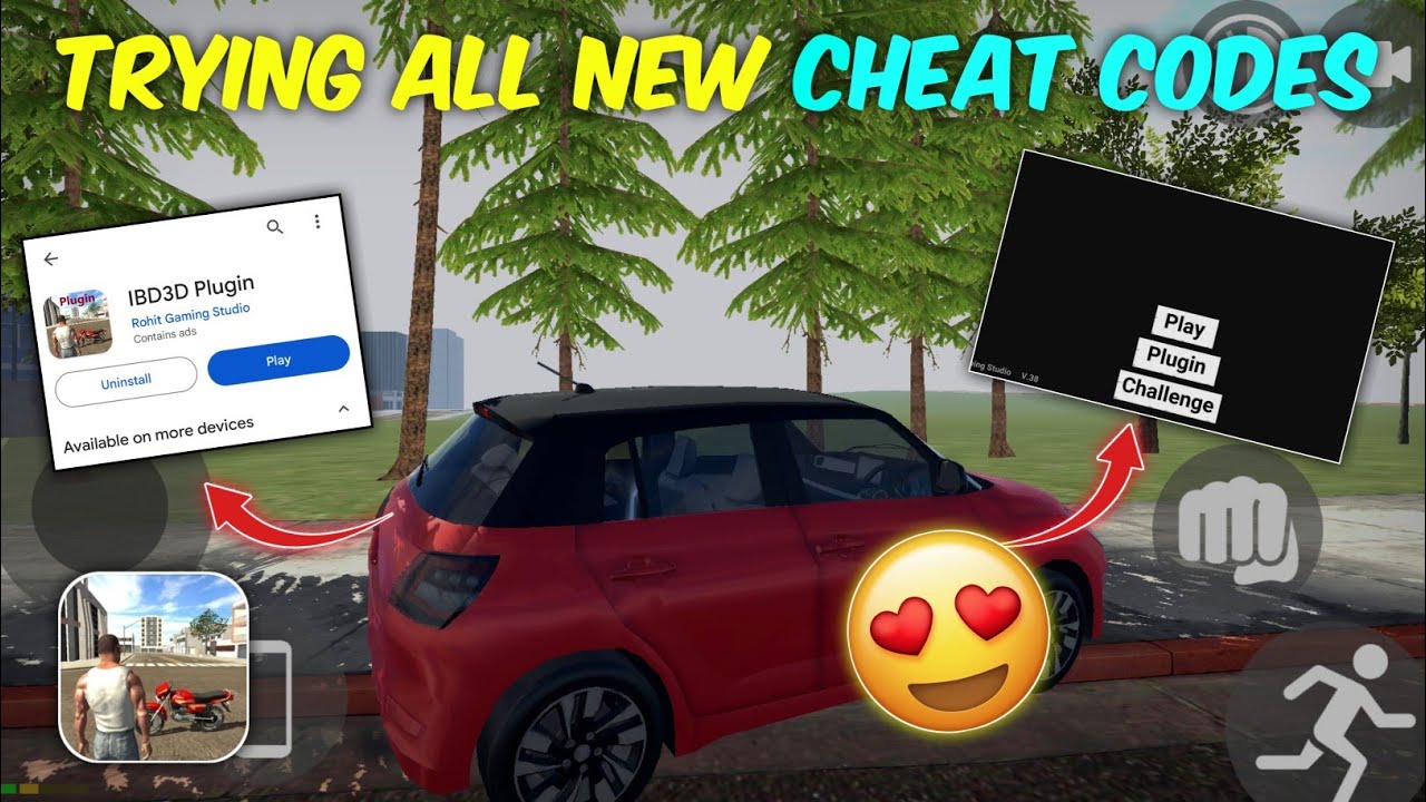 TRYING ALL NEW CHEAT CODES | INDIAN BIKES DRIVING 3D NEW CHEAT CODES 2024 | PLUGIN OPTION - YouTube