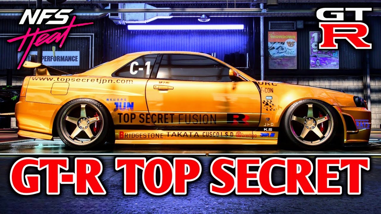Nissan Skyline GT-R R34 Top Secret Customization and Gameplay in Need ...