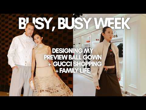 Designing My Preview Ball Gown + Gucci Shopping + Family Life | Camille Co