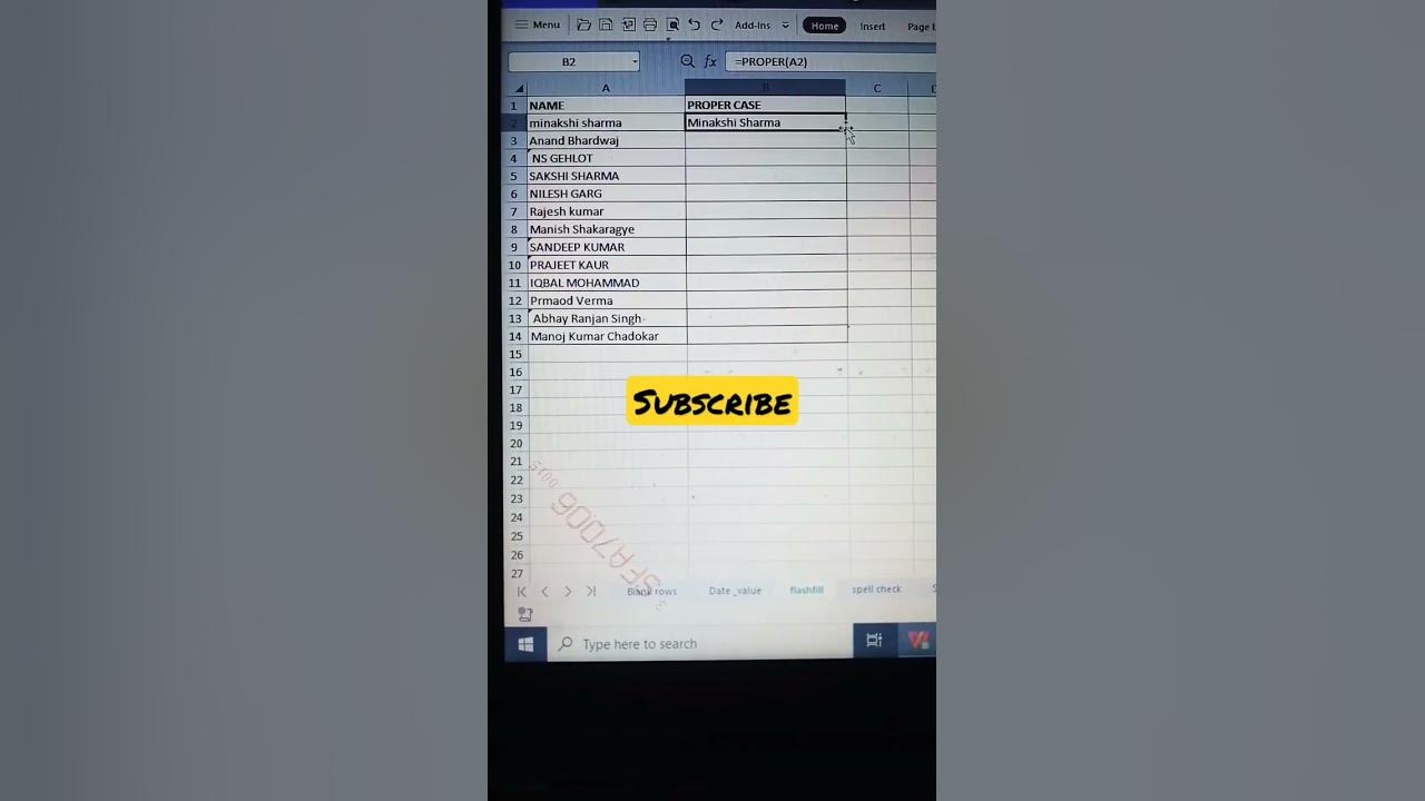 Excel Shortcut For Proper Case Shortsvideo Shorts Excel Exceltutorial Microsoftexcel Youtube