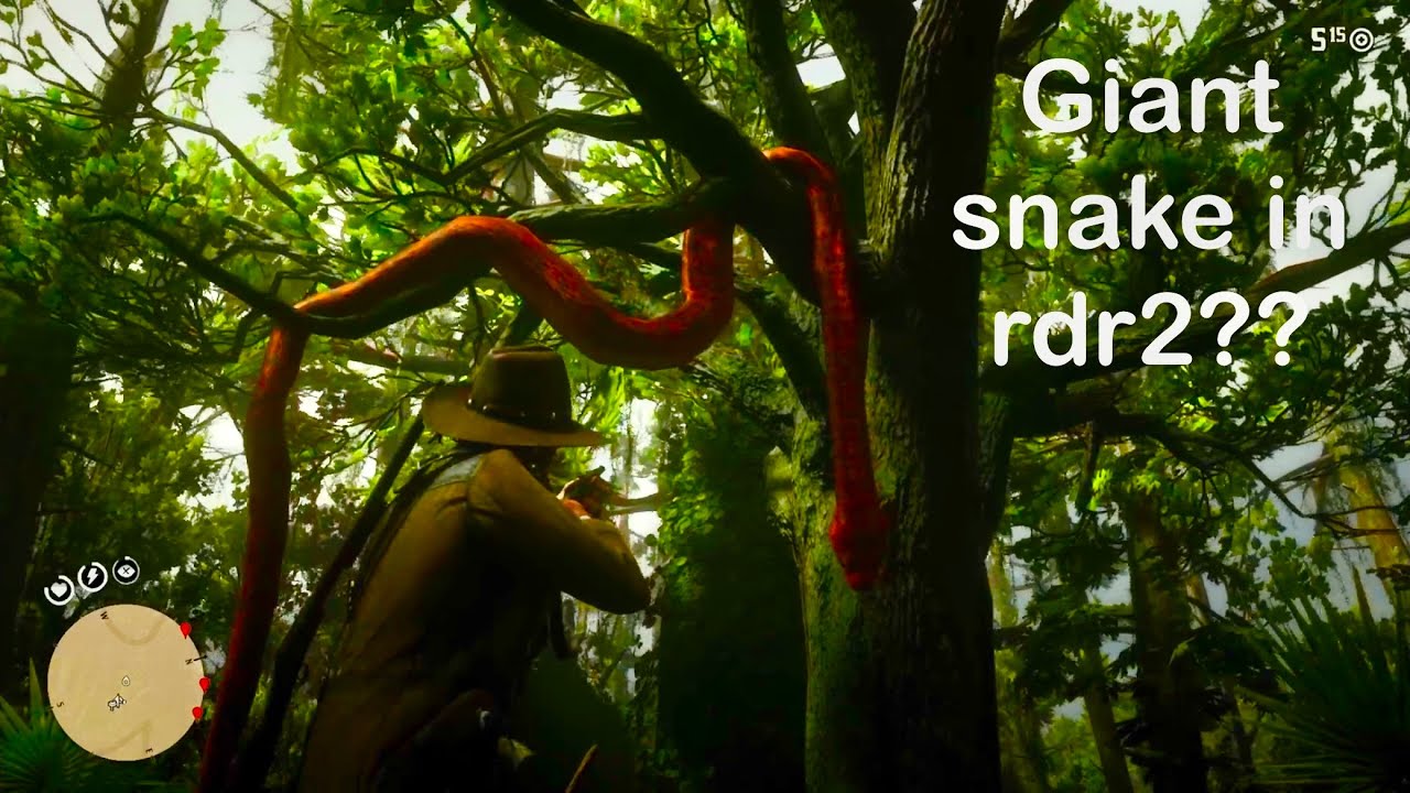 There’s a giant snake in the swamps of rdr2??? - YouTube