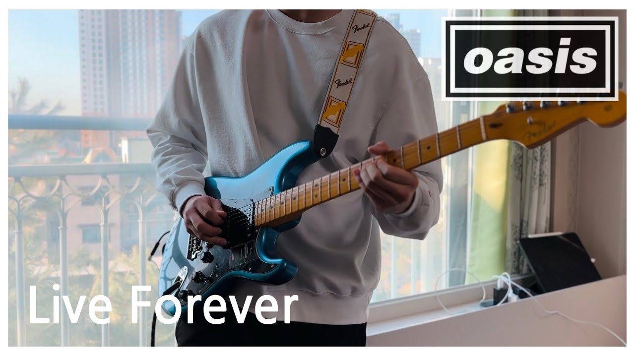 Oasis - Live Forever / 기타 커버 (full) - YouTube