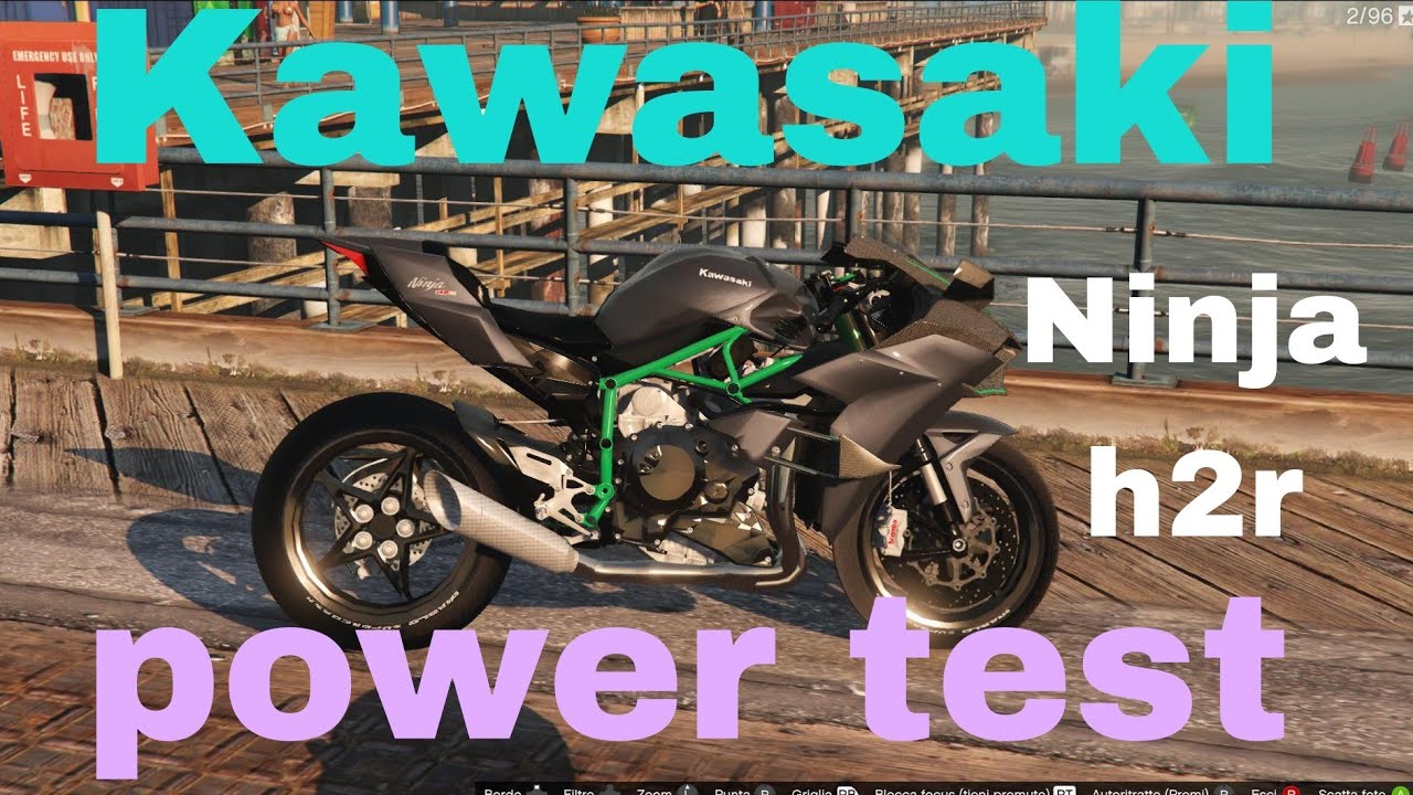 Kawasaki Ninja h2r full power test. traffic Rider game - YouTube